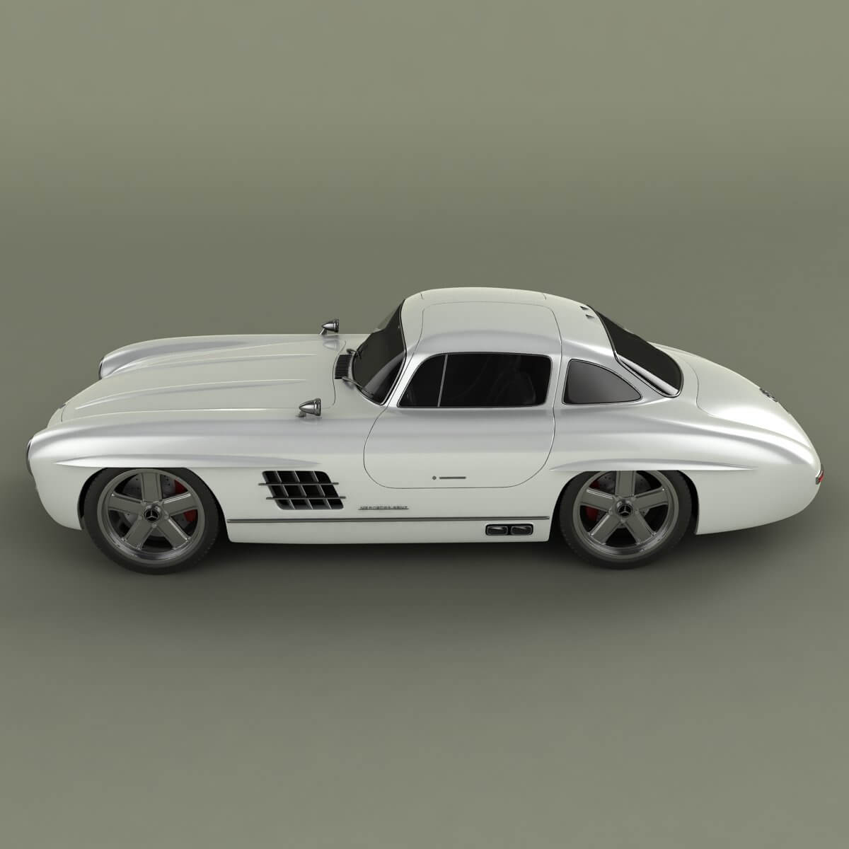 Gullwing-America 300SL 3D Model by desmonster