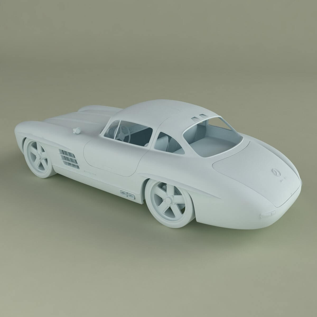 Gullwing-America 300SL 3D Model by desmonster