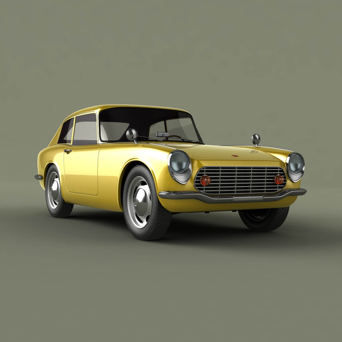 Honda S600 Coupe - 3D Model by desmonster