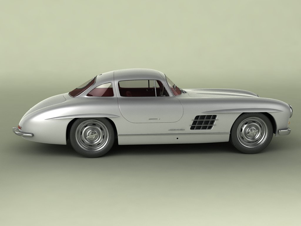 Mercedes 300SL - 3D Model by desmonster