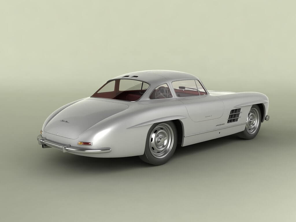 Mercedes 300SL - 3D Model by desmonster