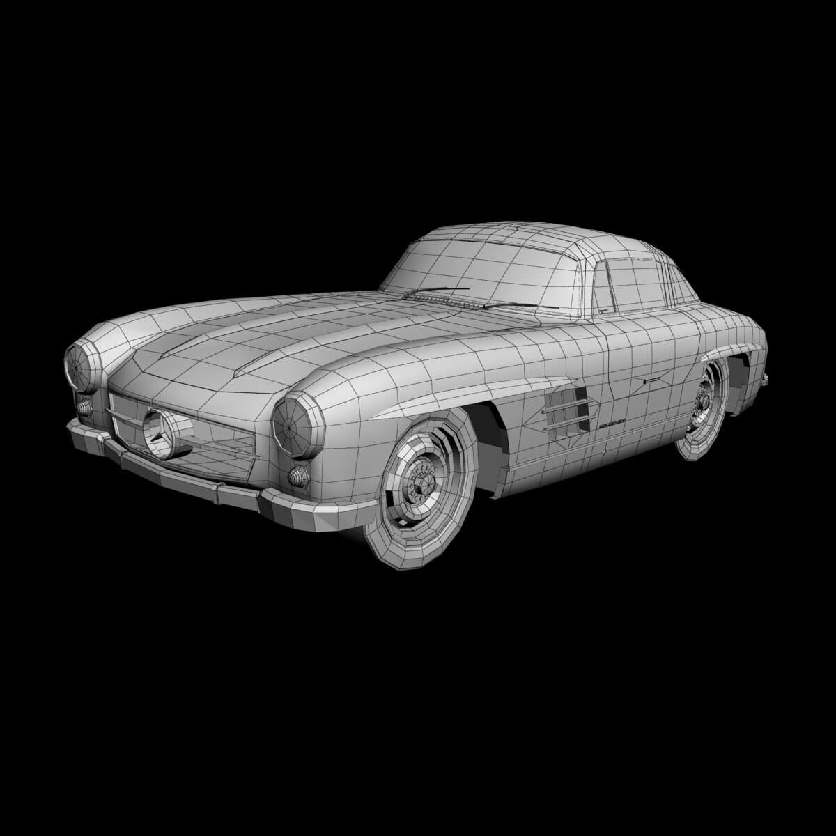 Mercedes 300SL - 3D Model by desmonster