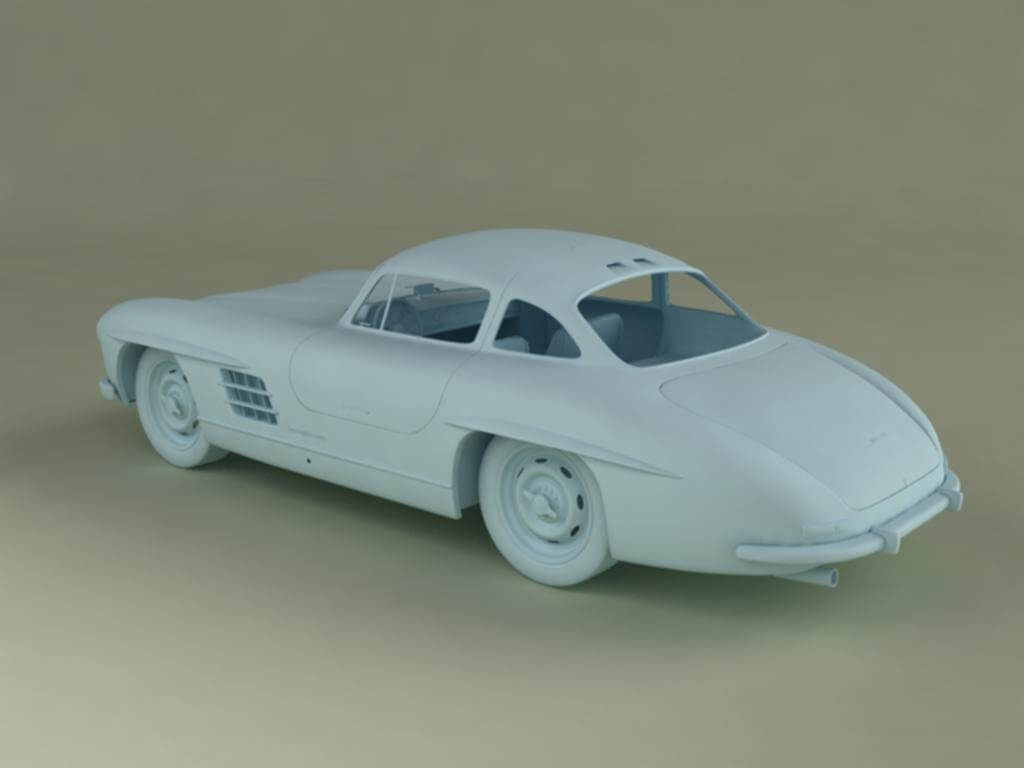 Mercedes 300SL - 3D Model by desmonster