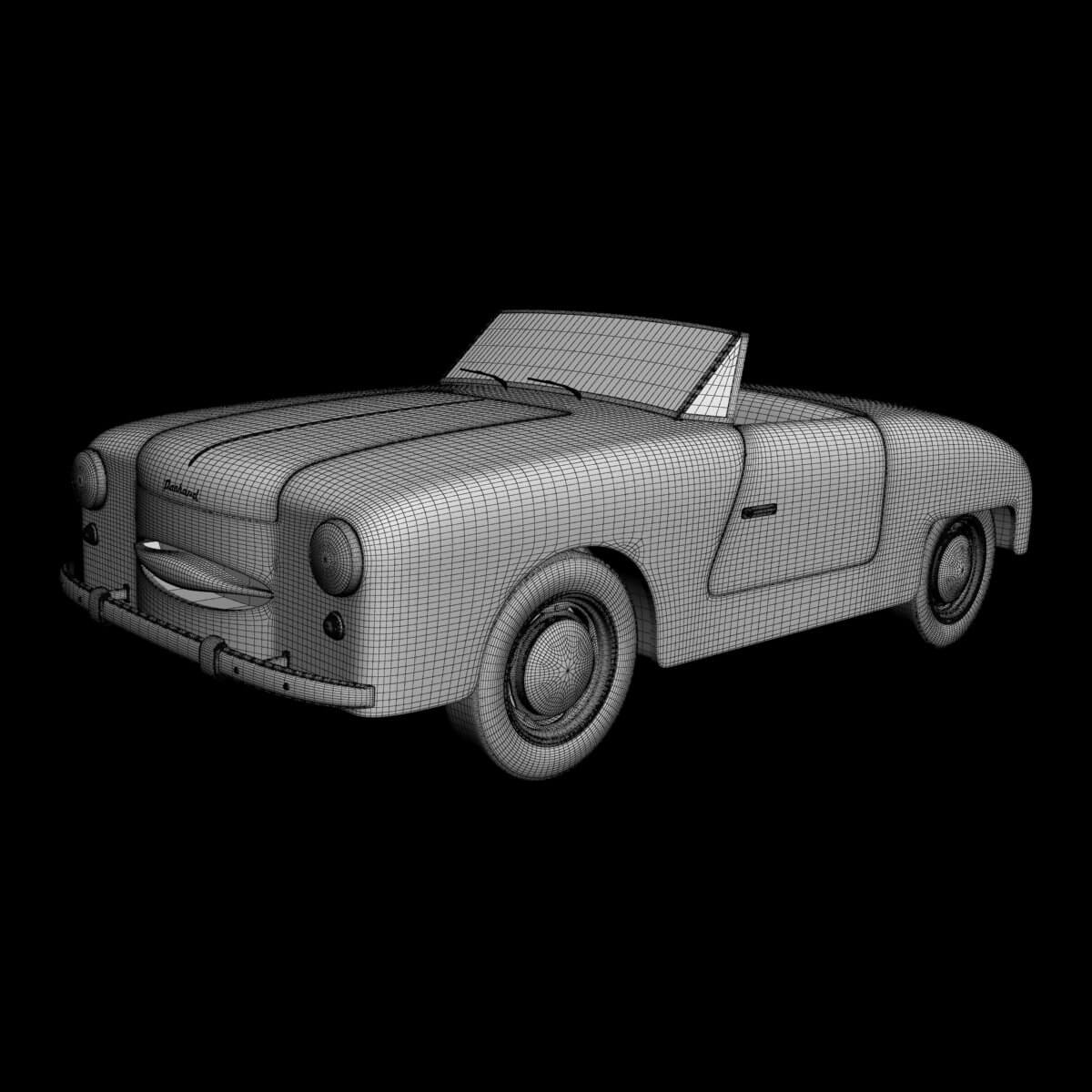 Panhard Dyna Junior X87 - 3D Model by desmonster