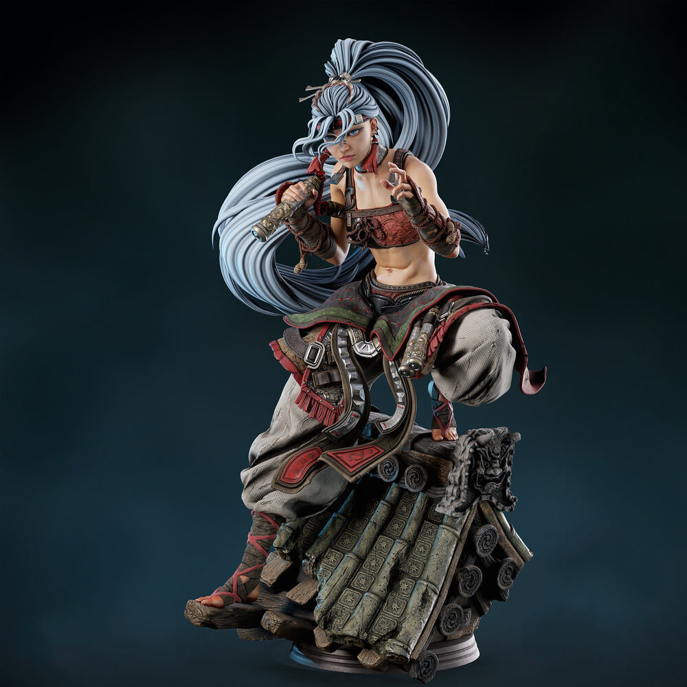 Assassin Figure - 3D Model by despaindorothy01