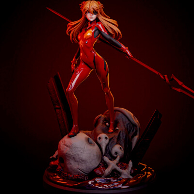 Asuka Langley Soryu - Evangelion 3D Model by despaindorothy01