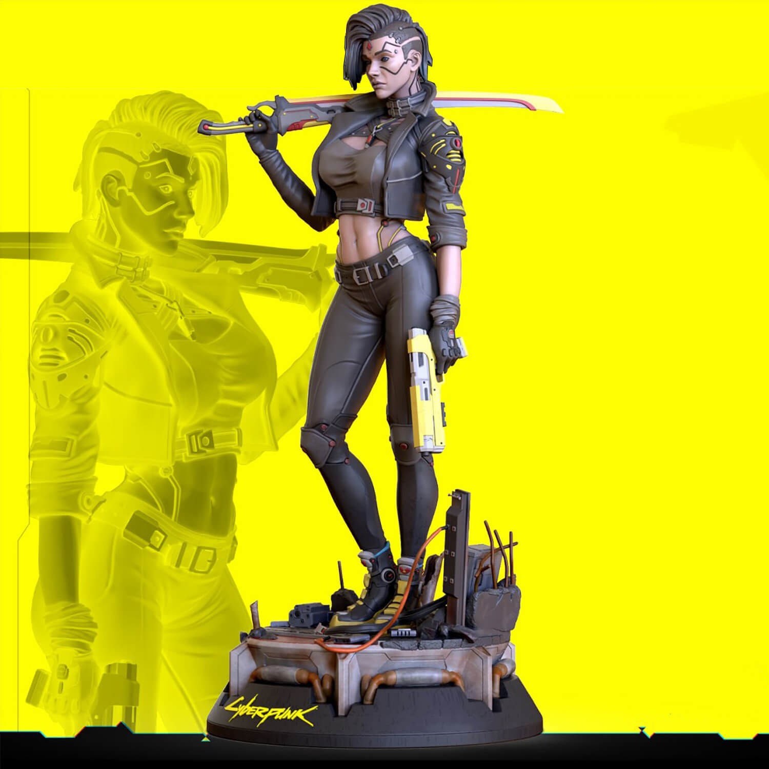 Cyberpunk Waifu - 3D Model by despaindorothy01