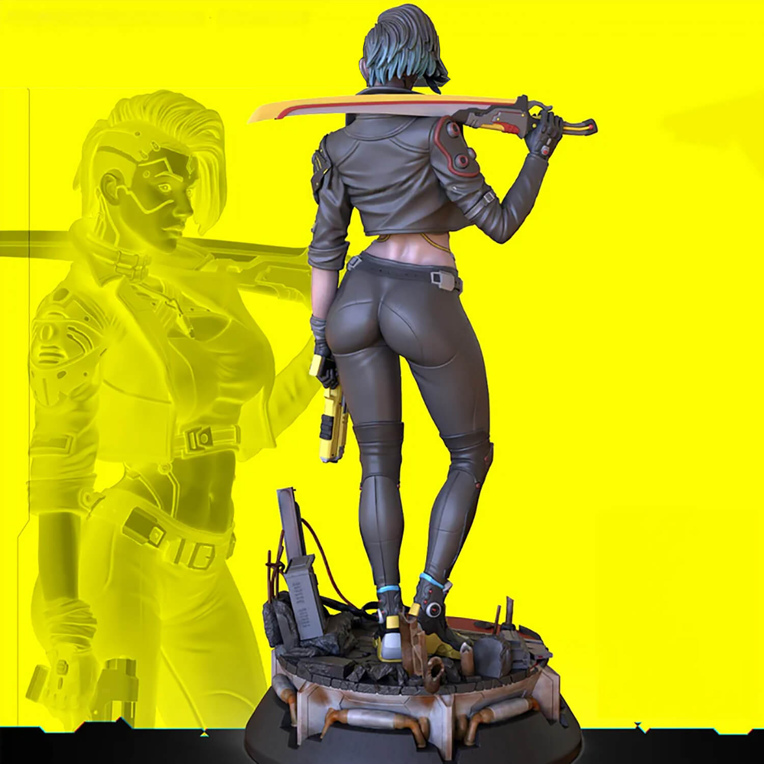 Cyberpunk Waifu - 3D Model by despaindorothy01