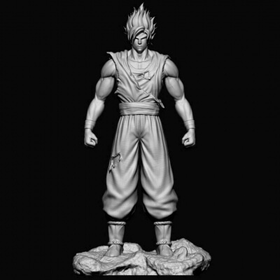 Goku Super Saiyan - 3D Model by despaindorothy01