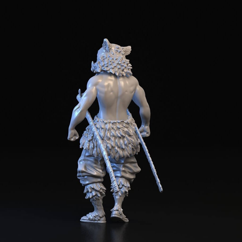 Inosuke Hashibira Demon Slayer - 3D Model by despaindorothy01