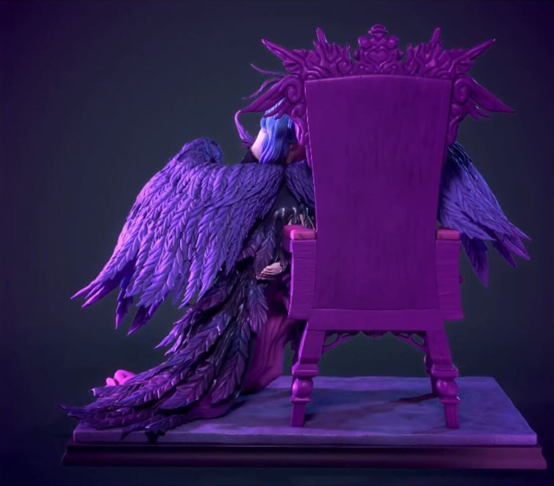 Lilim the Fallen Angel - 3D Model by despaindorothy01