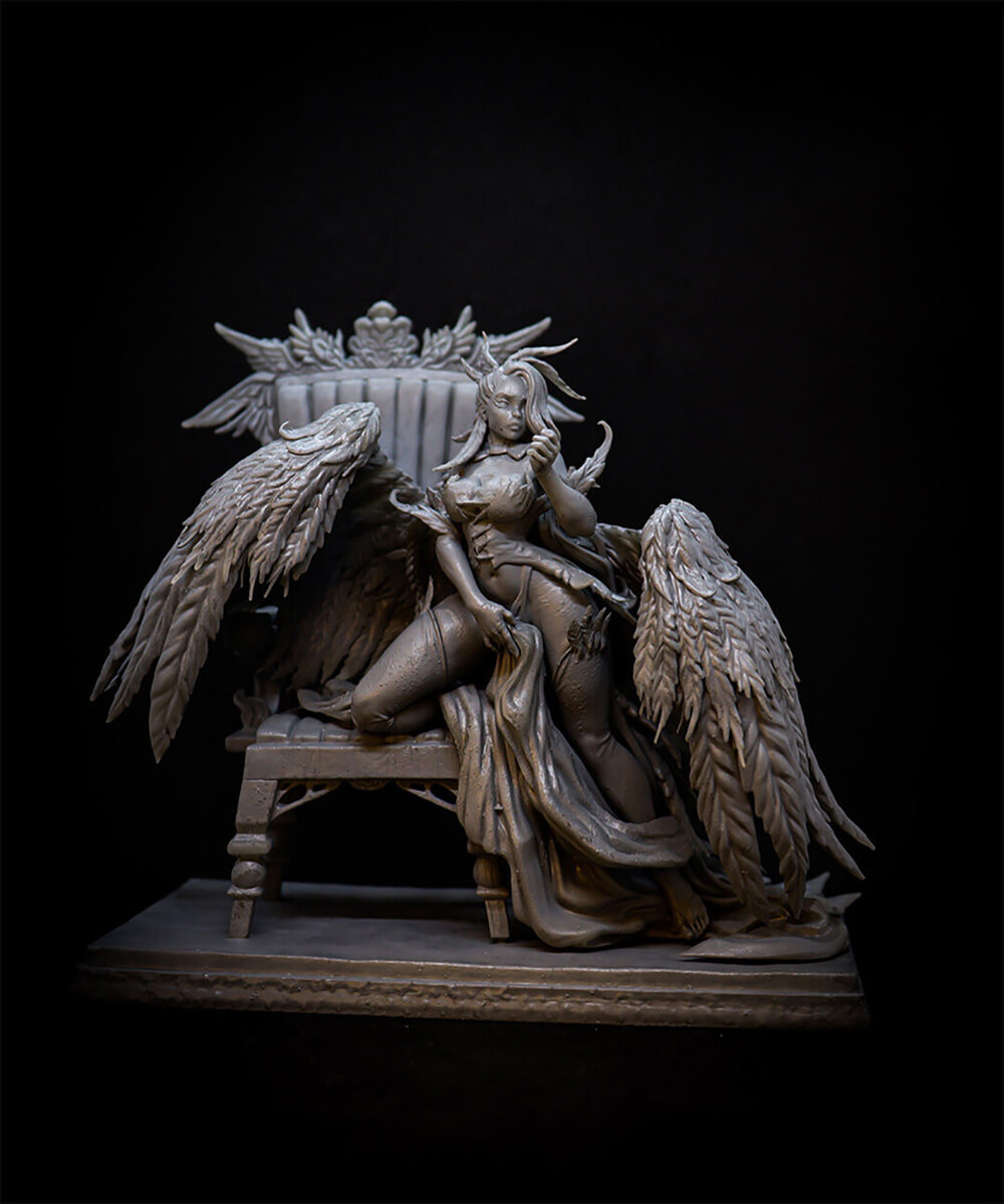 Lilim the Fallen Angel - 3D Model by despaindorothy01