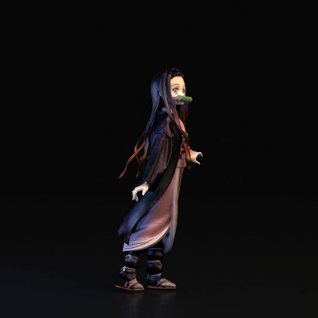 Nezuko Kamado Demon Slayer - 3D Model by despaindorothy01
