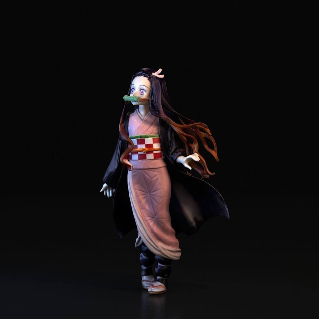 Nezuko Kamado Demon Slayer - 3D Model by despaindorothy01