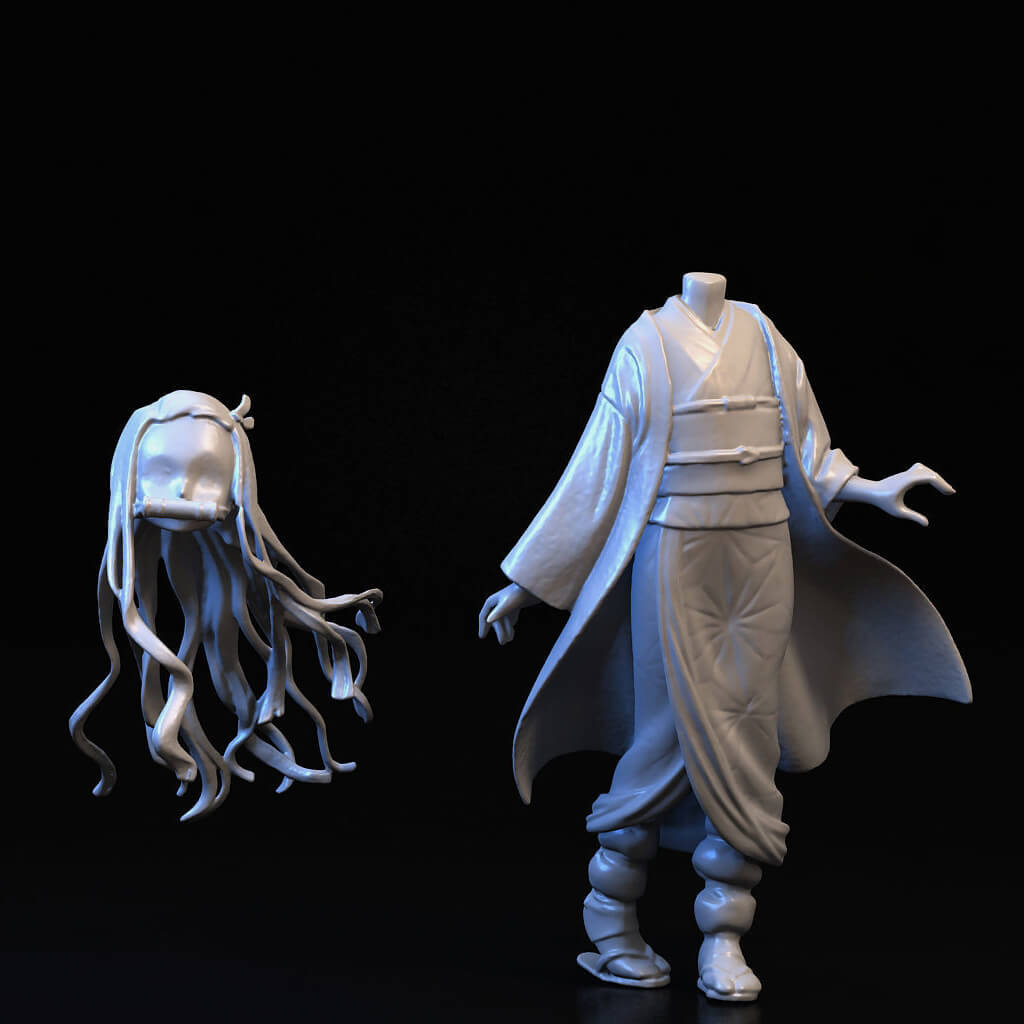 Nezuko Kamado Demon Slayer - 3D Model by despaindorothy01