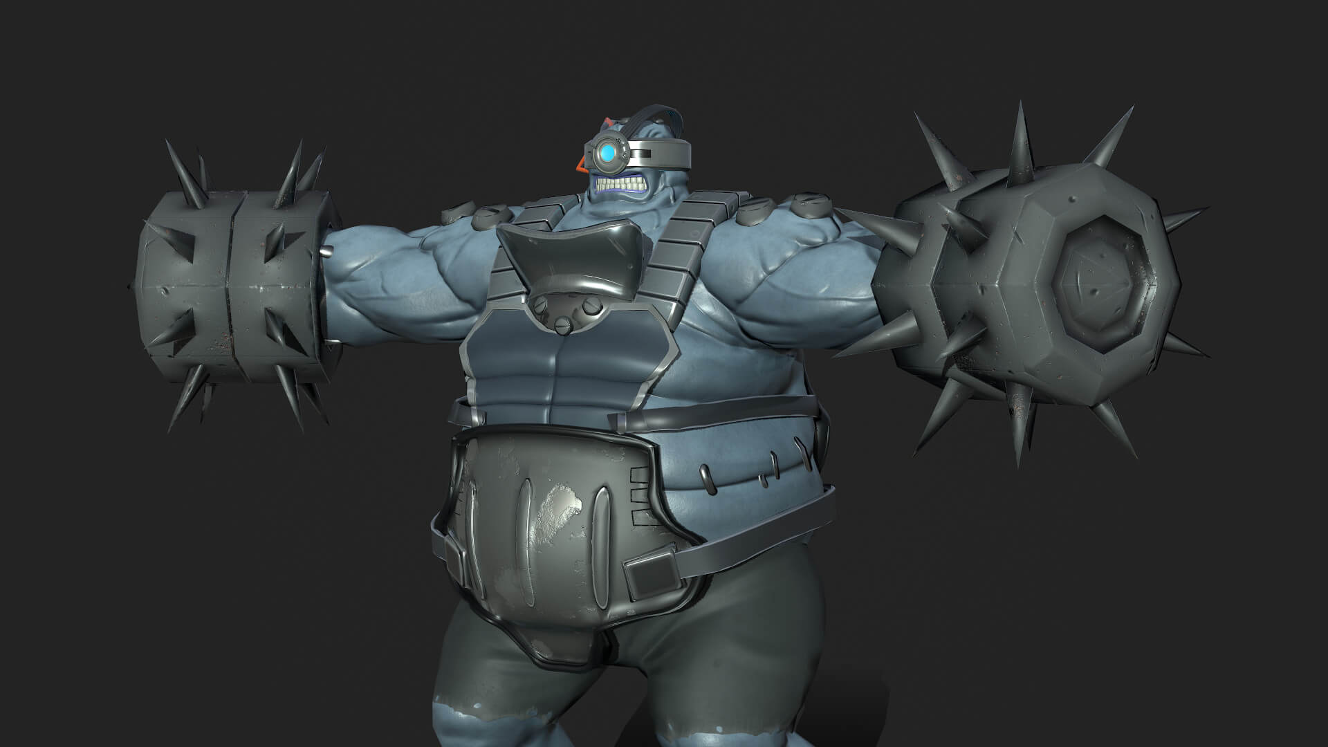Sci-Fi Monster Creature 3D Model by Dessjit