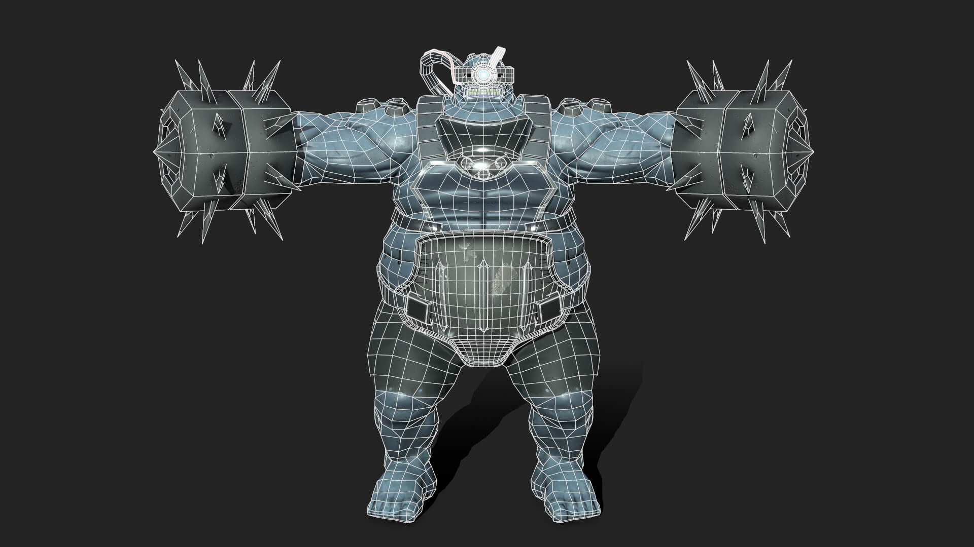 Sci-Fi Monster Creature 3D Model by Dessjit