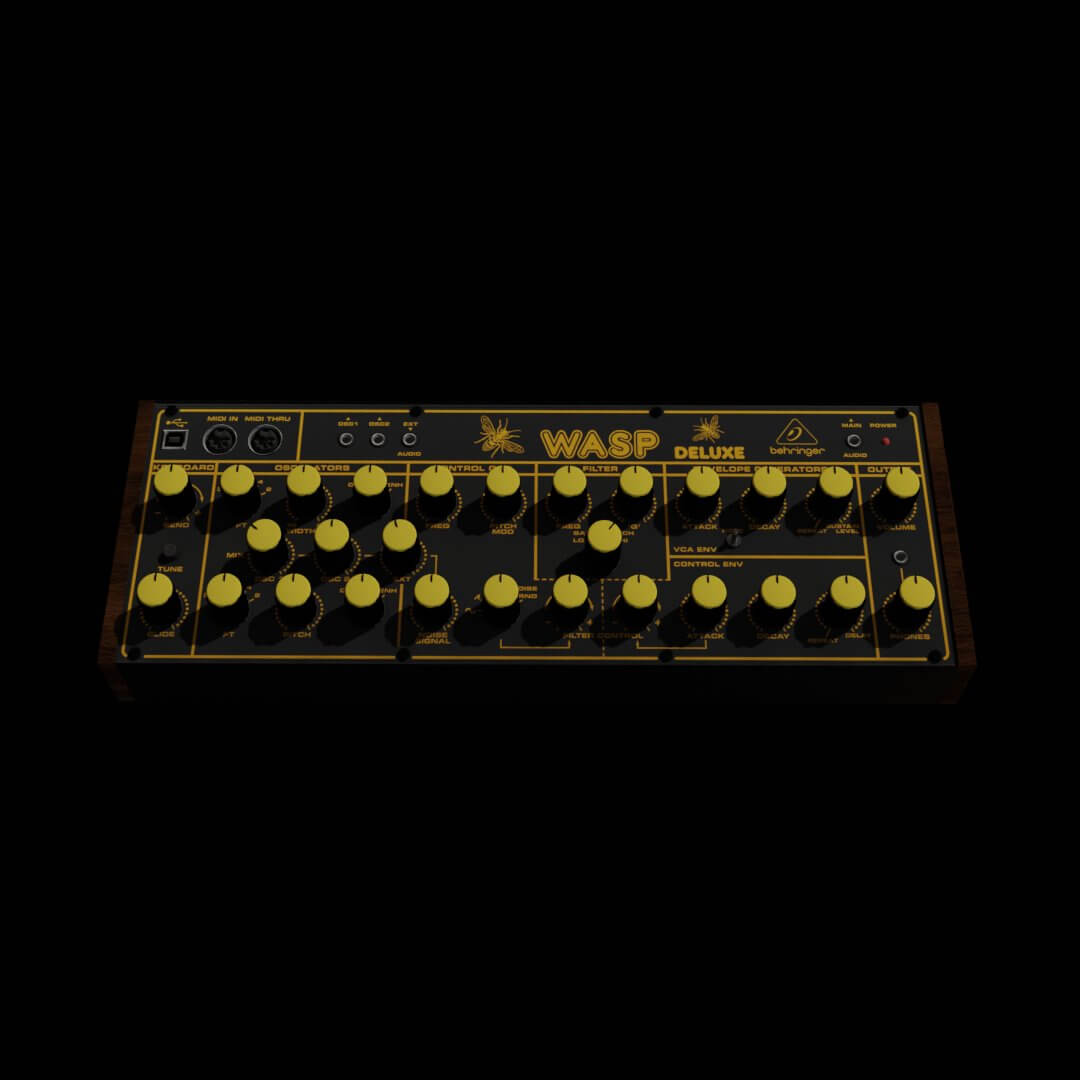 Wasp Desktop Synthesizer 3D Render, Digital Art by detnoise