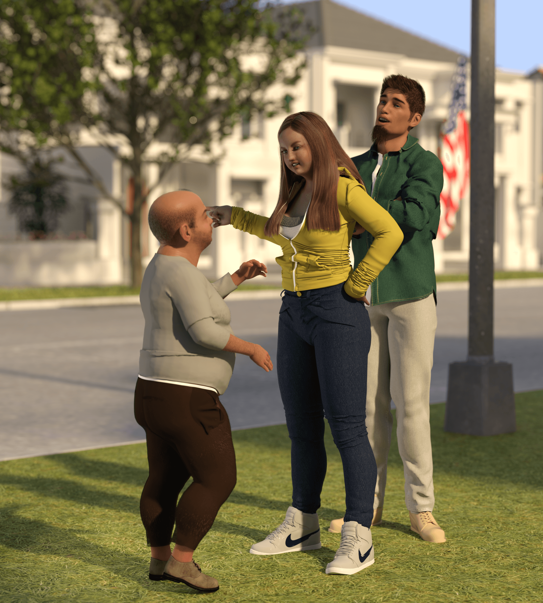 Aijan hate Girl 3D Render, Digital Art by devgroup6