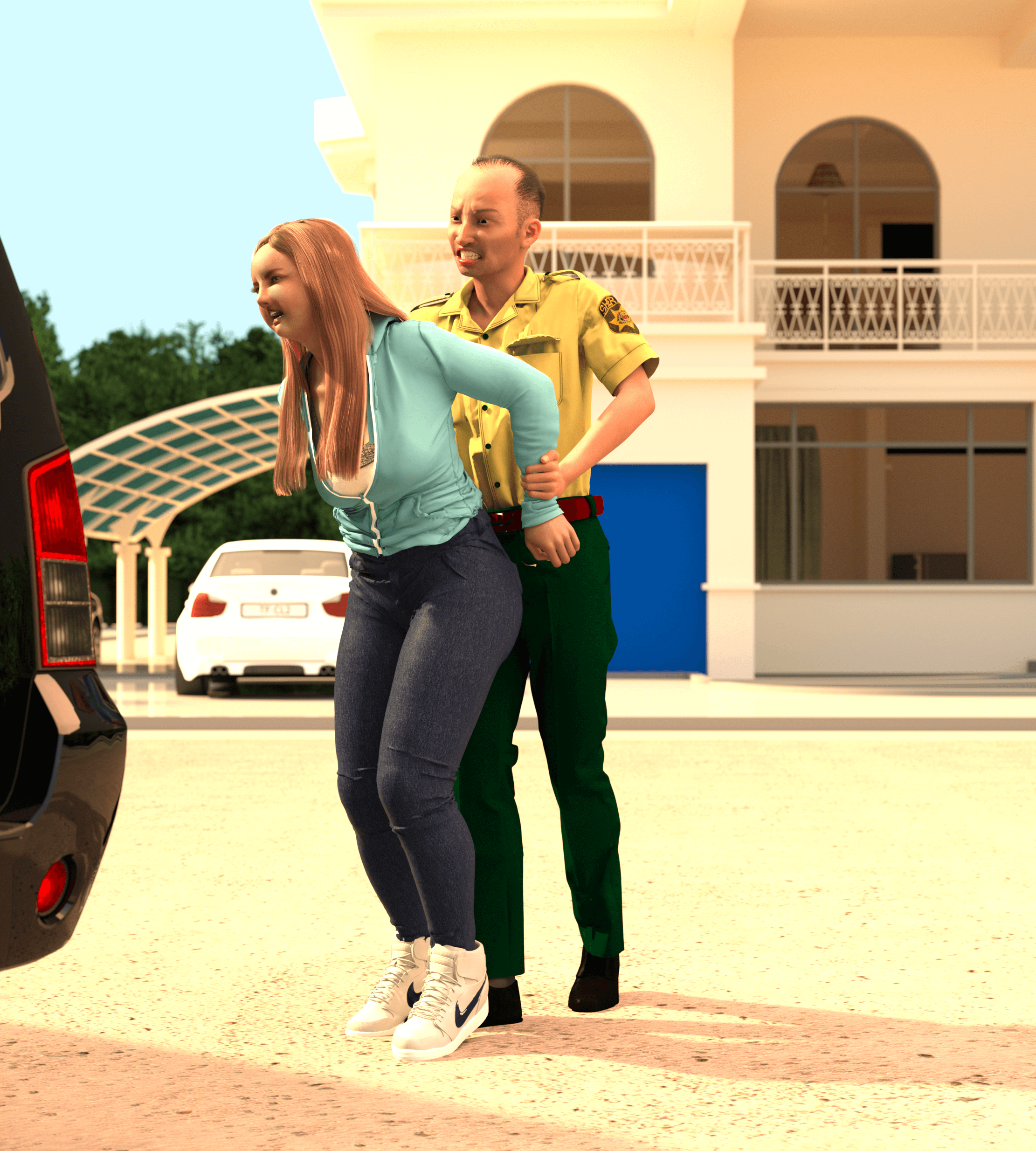 Aijan hate Girl 3D Render, Digital Art by devgroup6