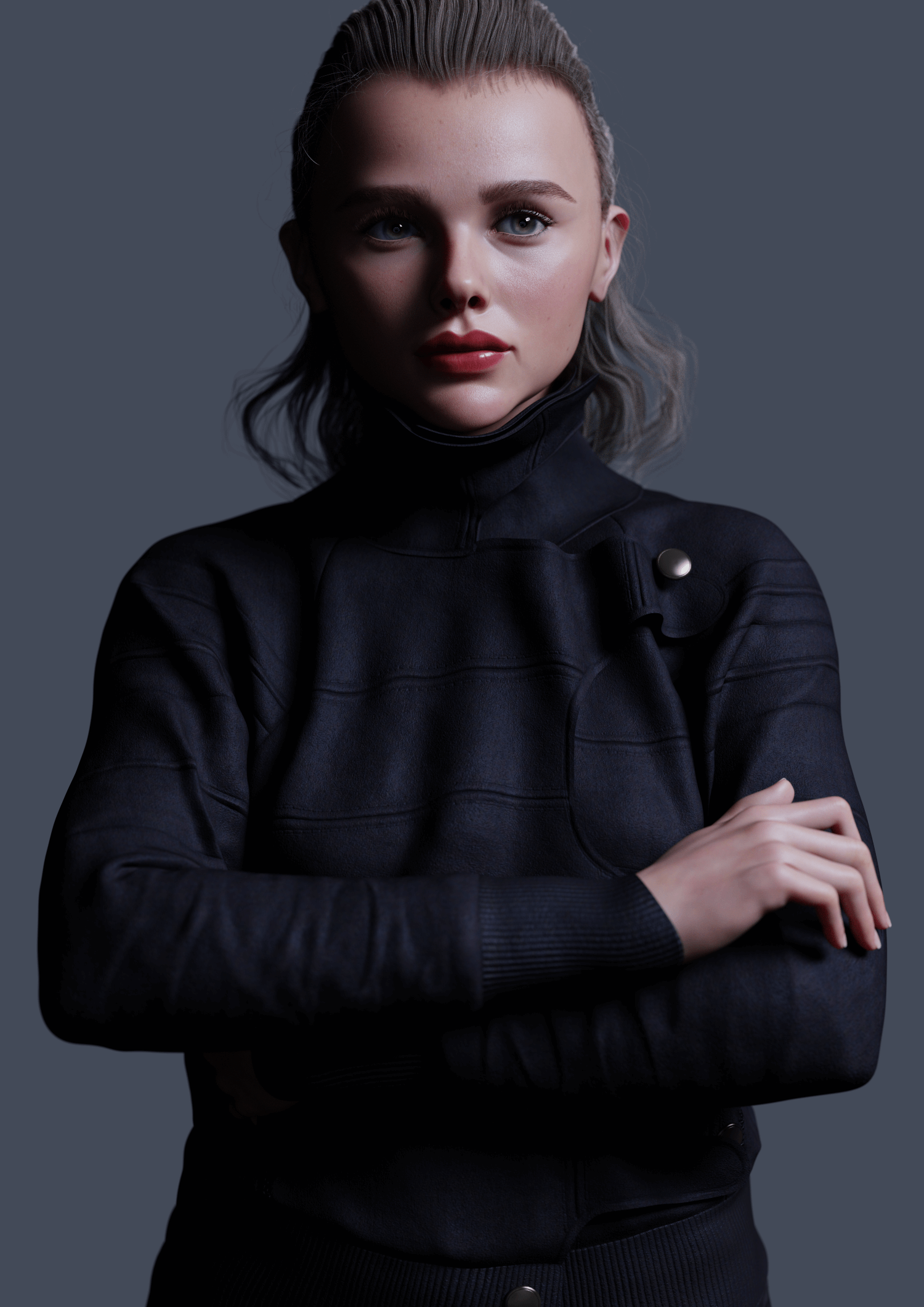 chloe grace moretz- the peripheral 3D Render by DEVIANT