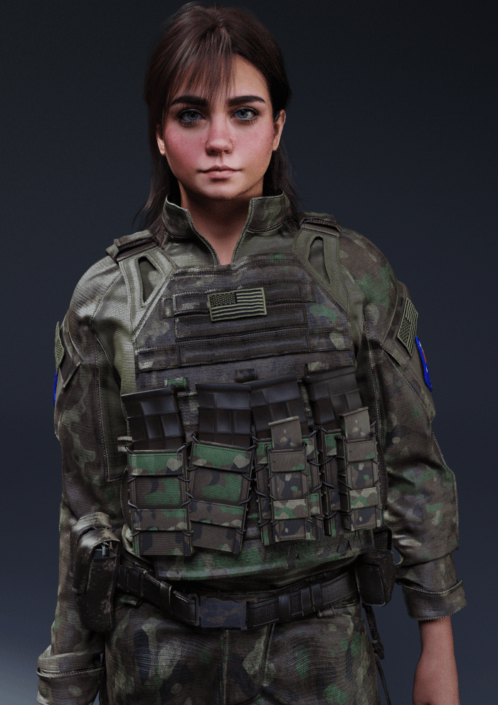 Hailey Lujan 3D Render, Digital Art by DEVIANT