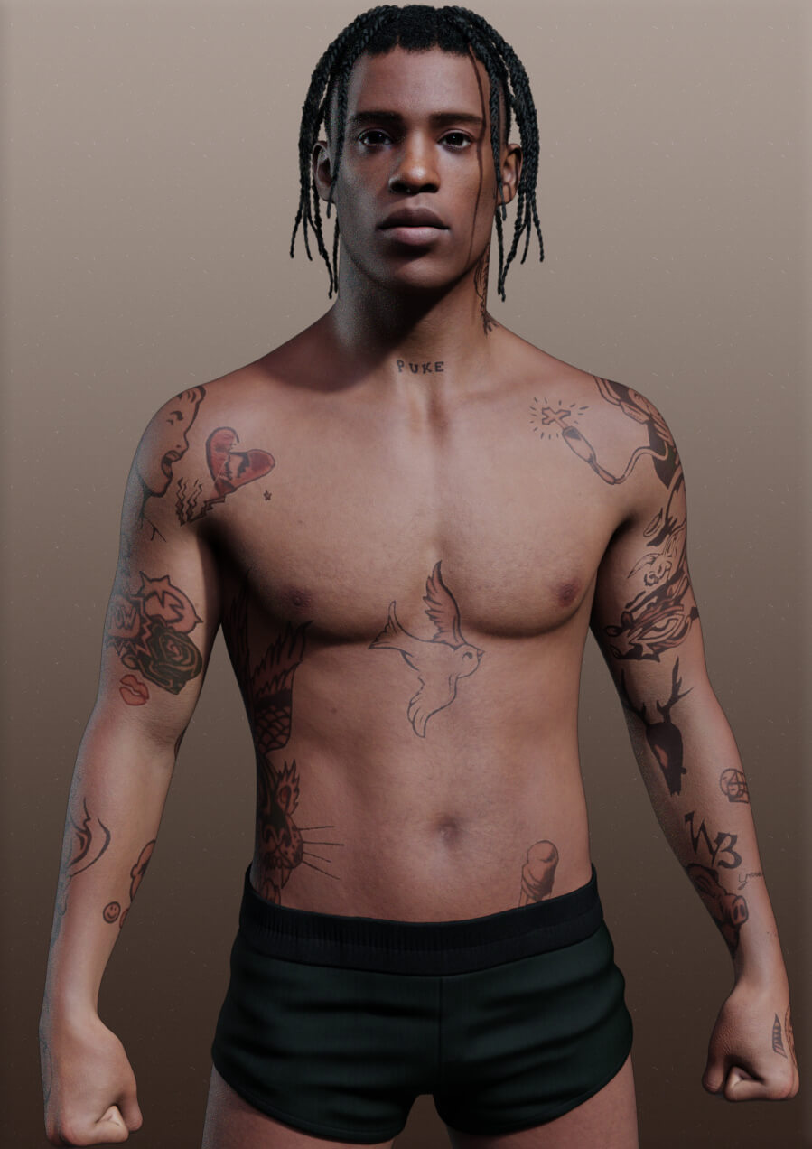 Travis Scott 3D Render, Digital Art by DEVIANT