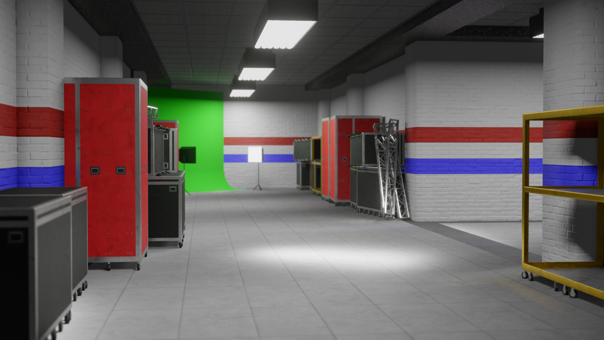Backstage Hallway 3d Model By Dexmacleod 