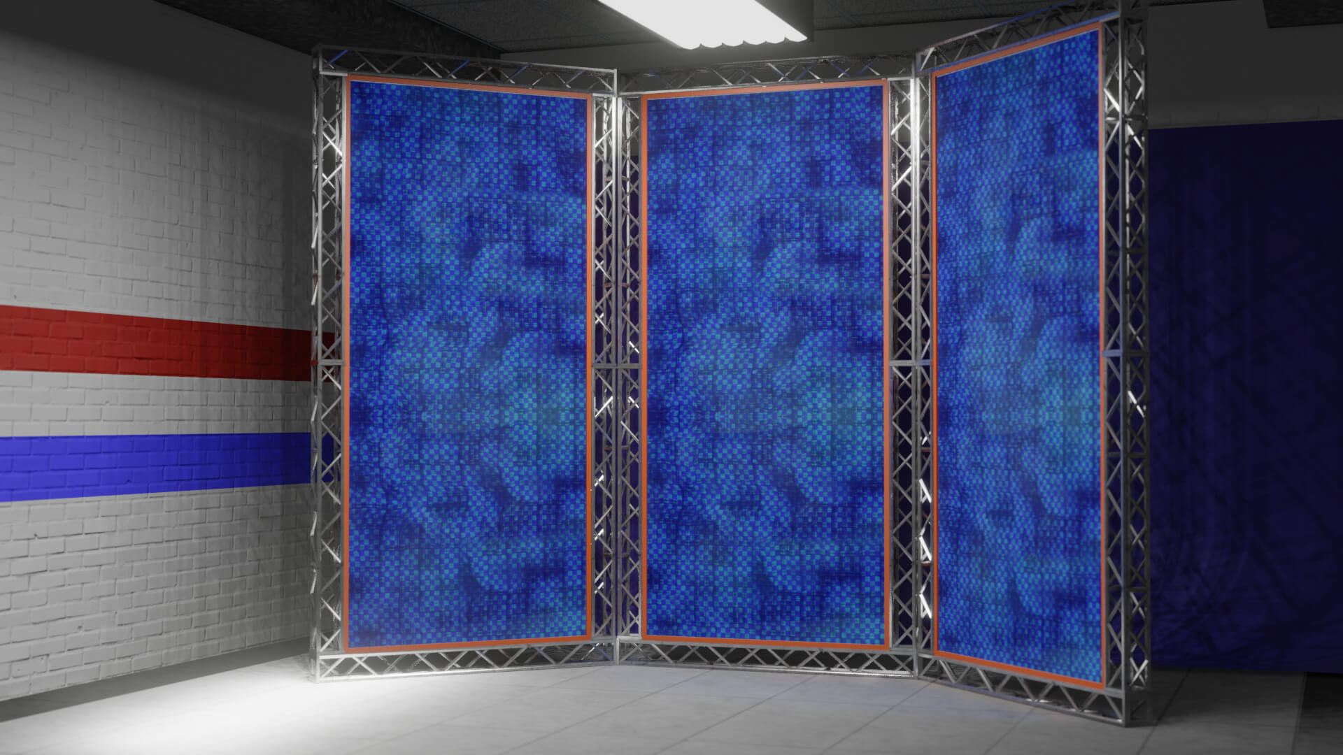 Backstage Hallway - 3D Model by DexMacLeod