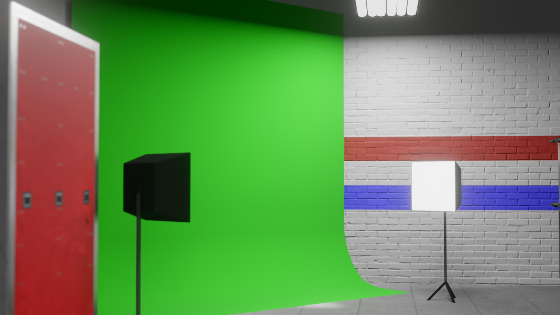 Backstage Hallway - 3D Model by DexMacLeod