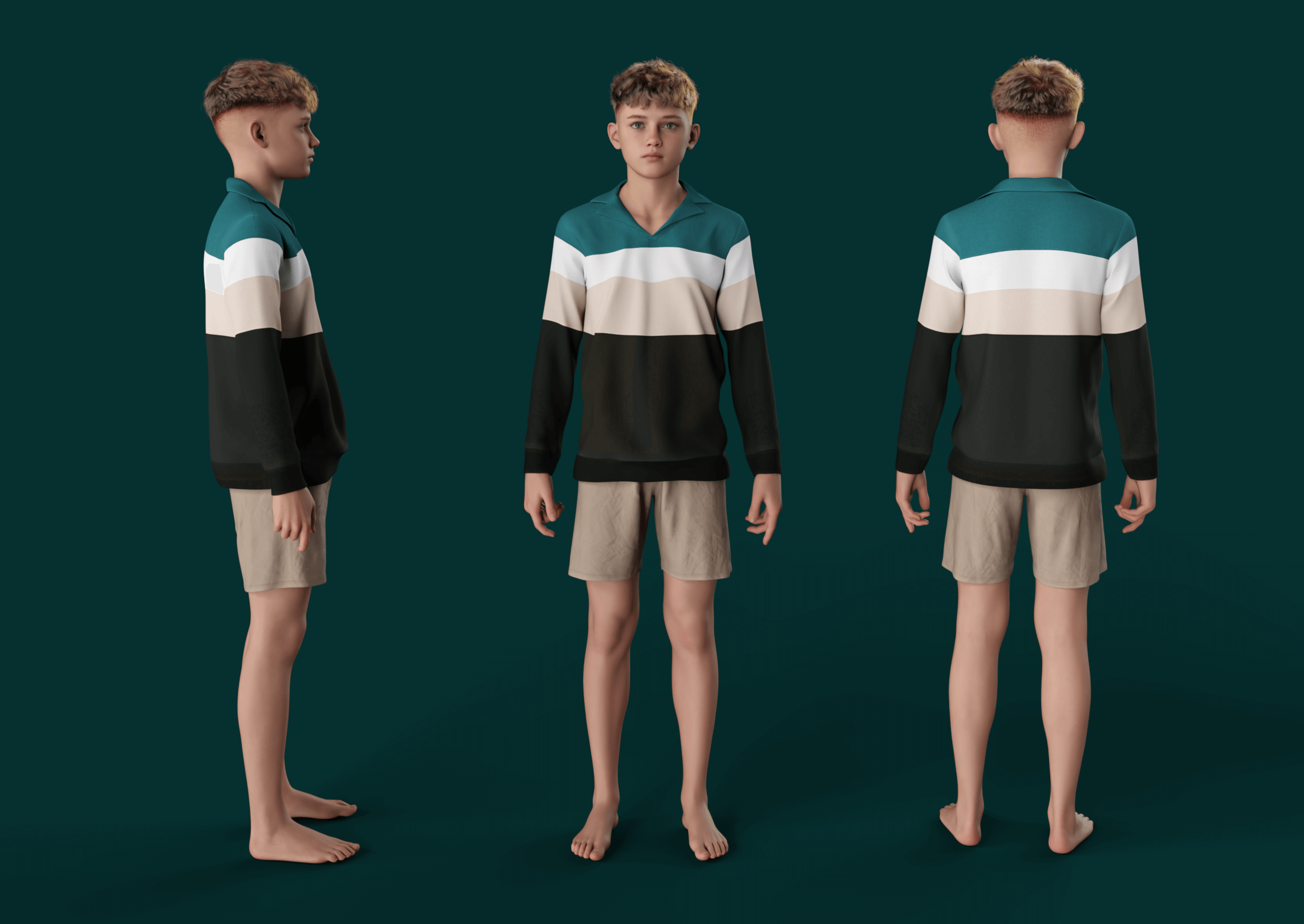 DEX Leo 2.0 for Genesis 9 3D Render, Digital Art by Dexon3D