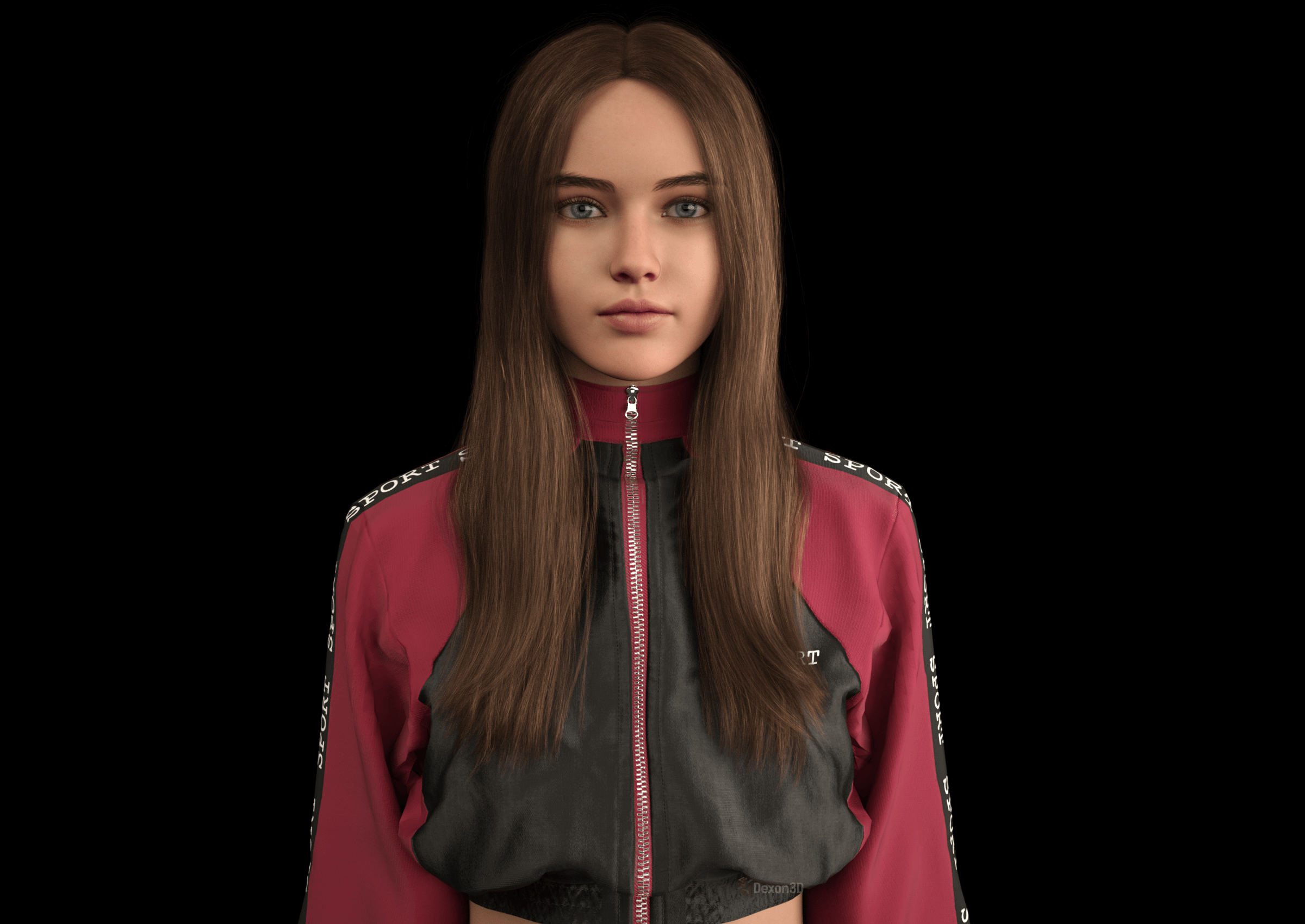 Kristina 2024 WIP 3D Render, Digital Art by Dexon3D