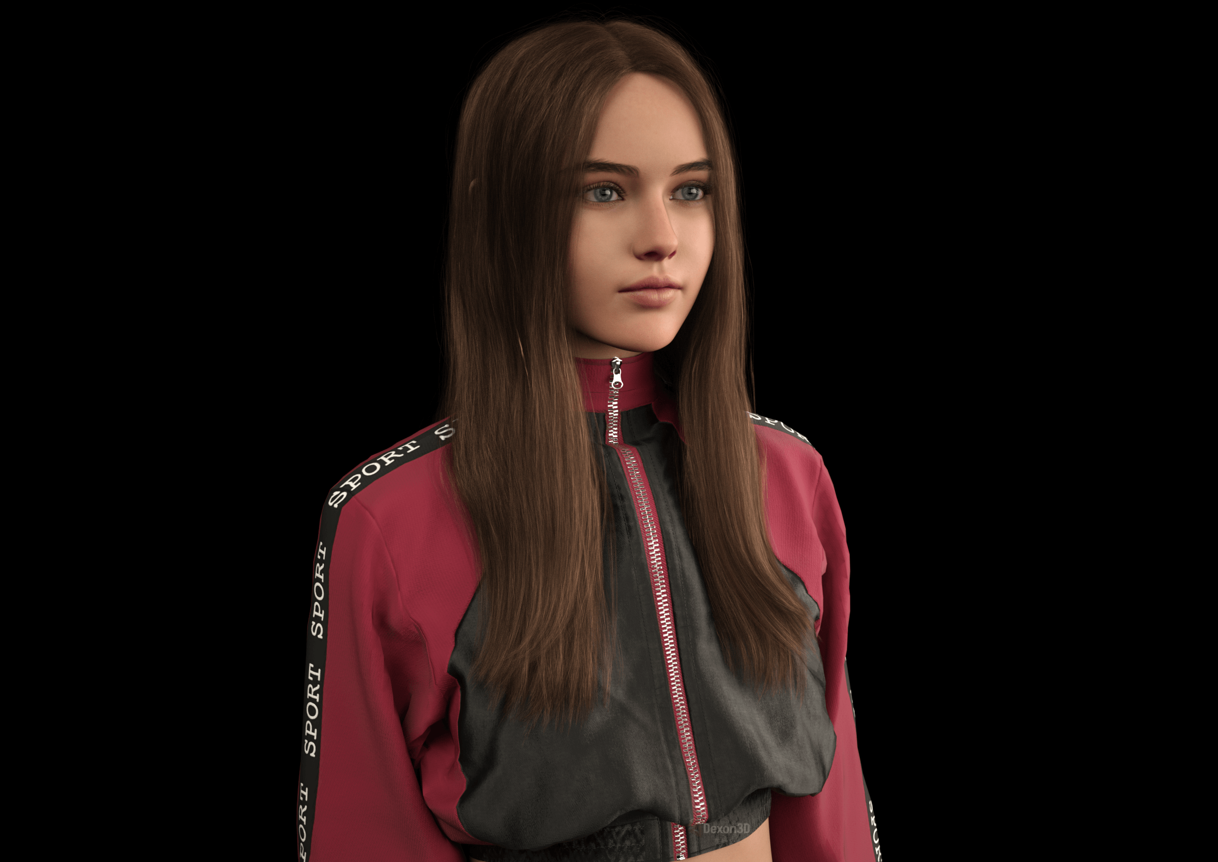 Kristina 2024 WIP 3D Render, Digital Art by Dexon3D