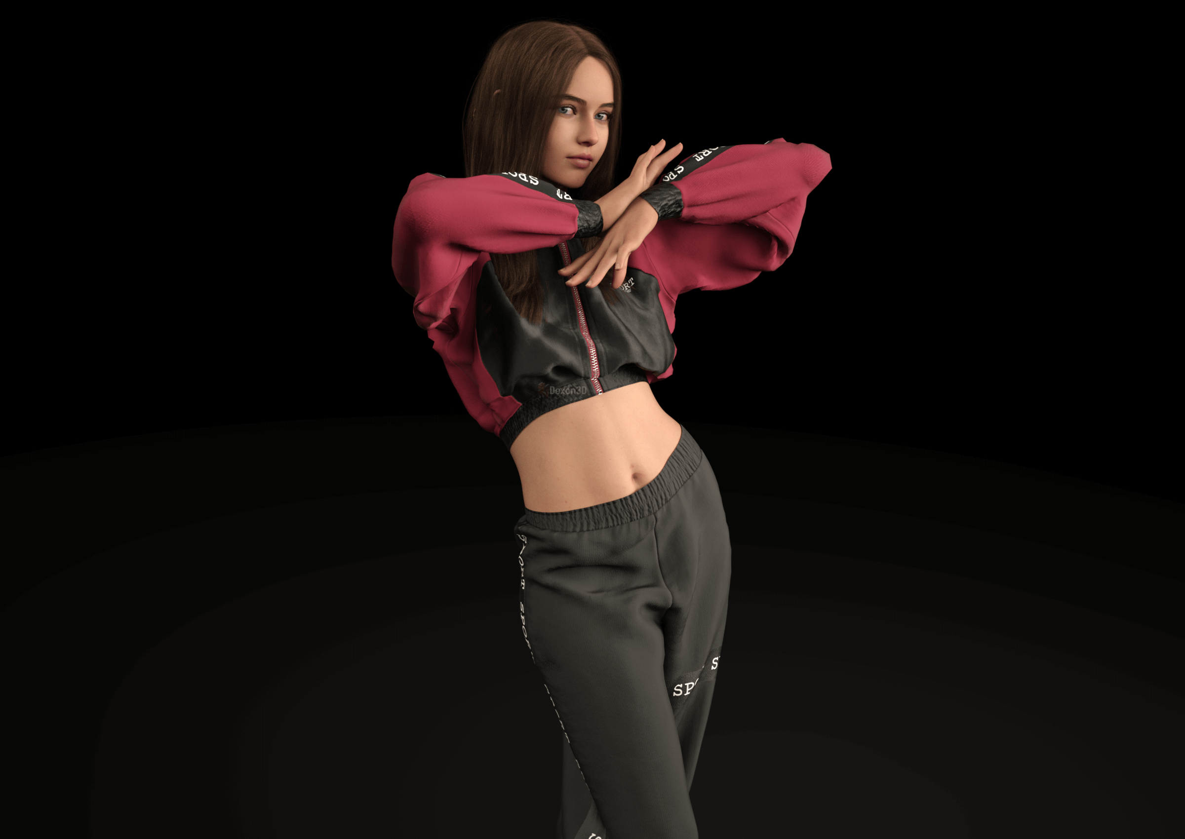 Kristina 2024 WIP 3D Render, Digital Art by Dexon3D