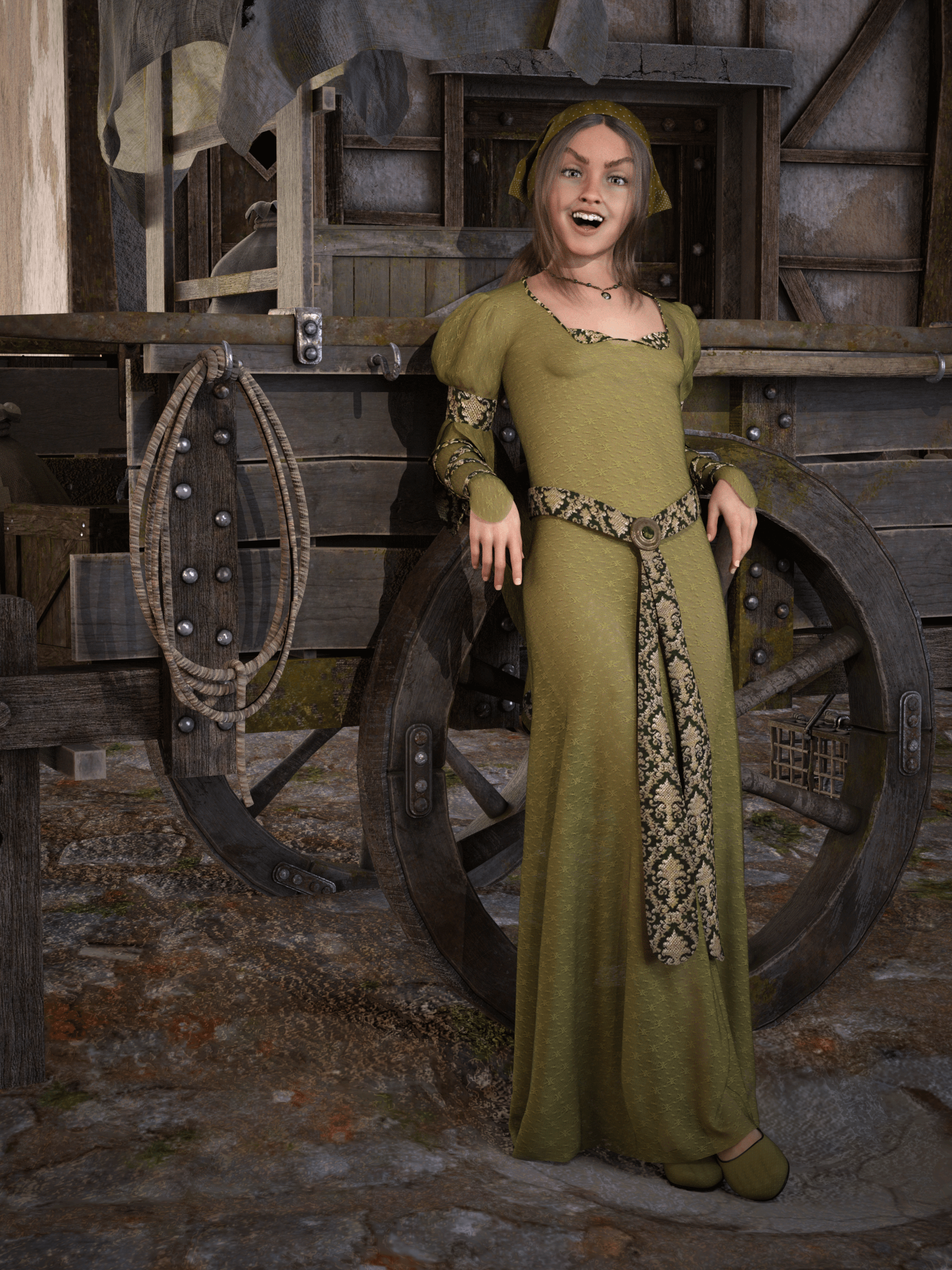 Jessica Maiden 3D Render, Digital Art by dexterward