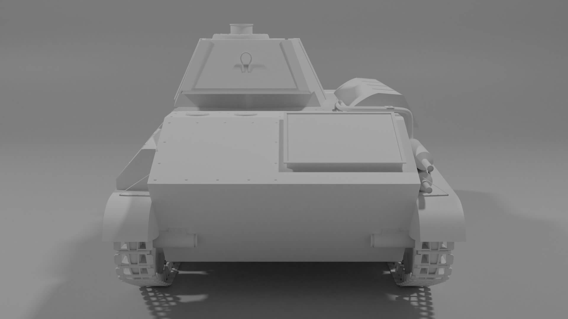Soviet Light Tank T-70 3D Model by DGHaZe