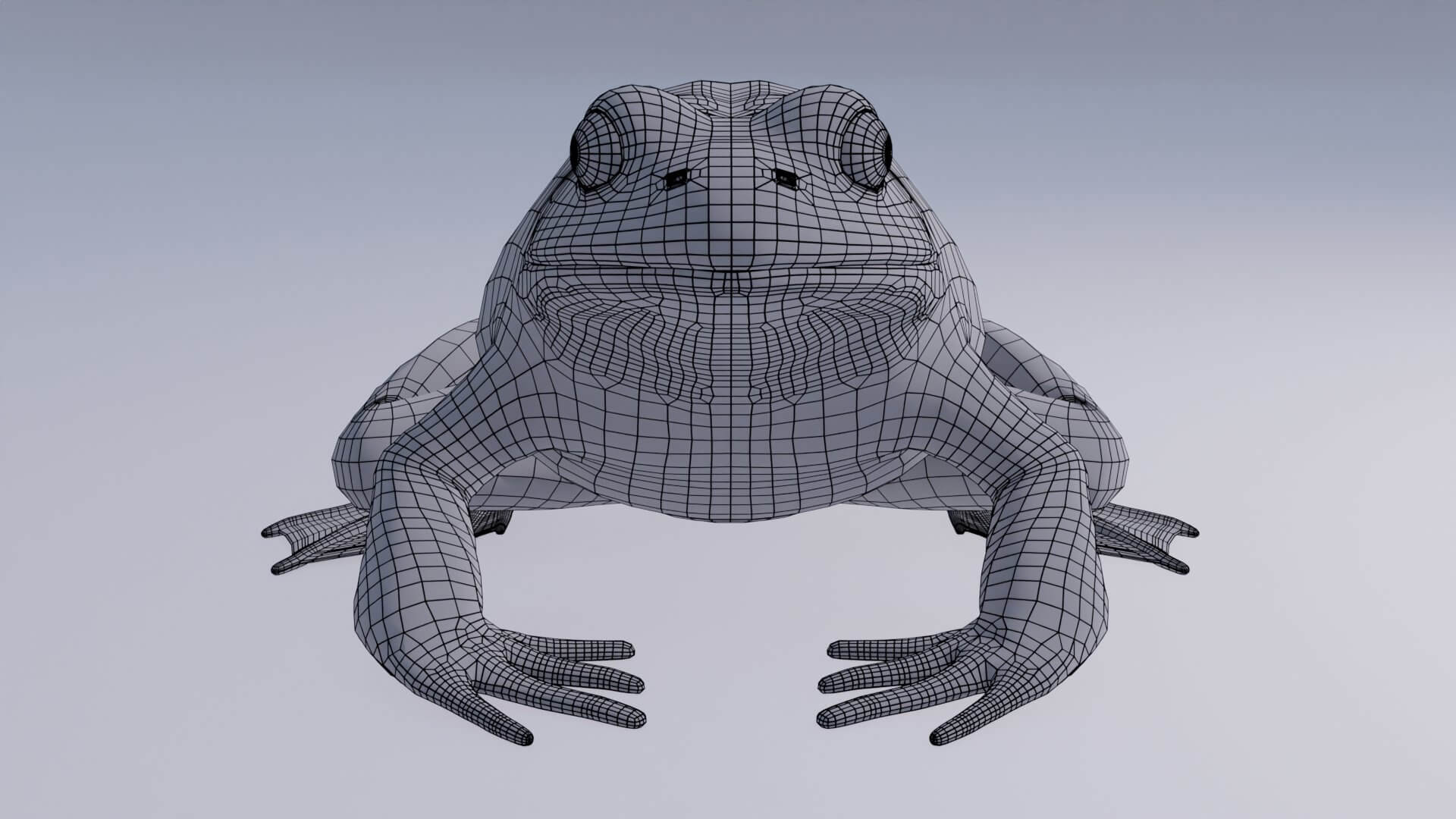 Animated American Bullfrog - 3D Model by Dibia Digital