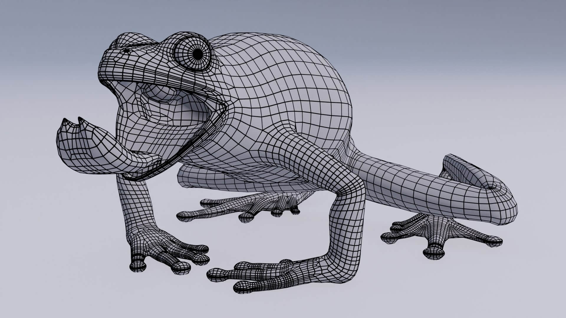 Animated American Green Tree Frog - 3D Model by Dibia Digital