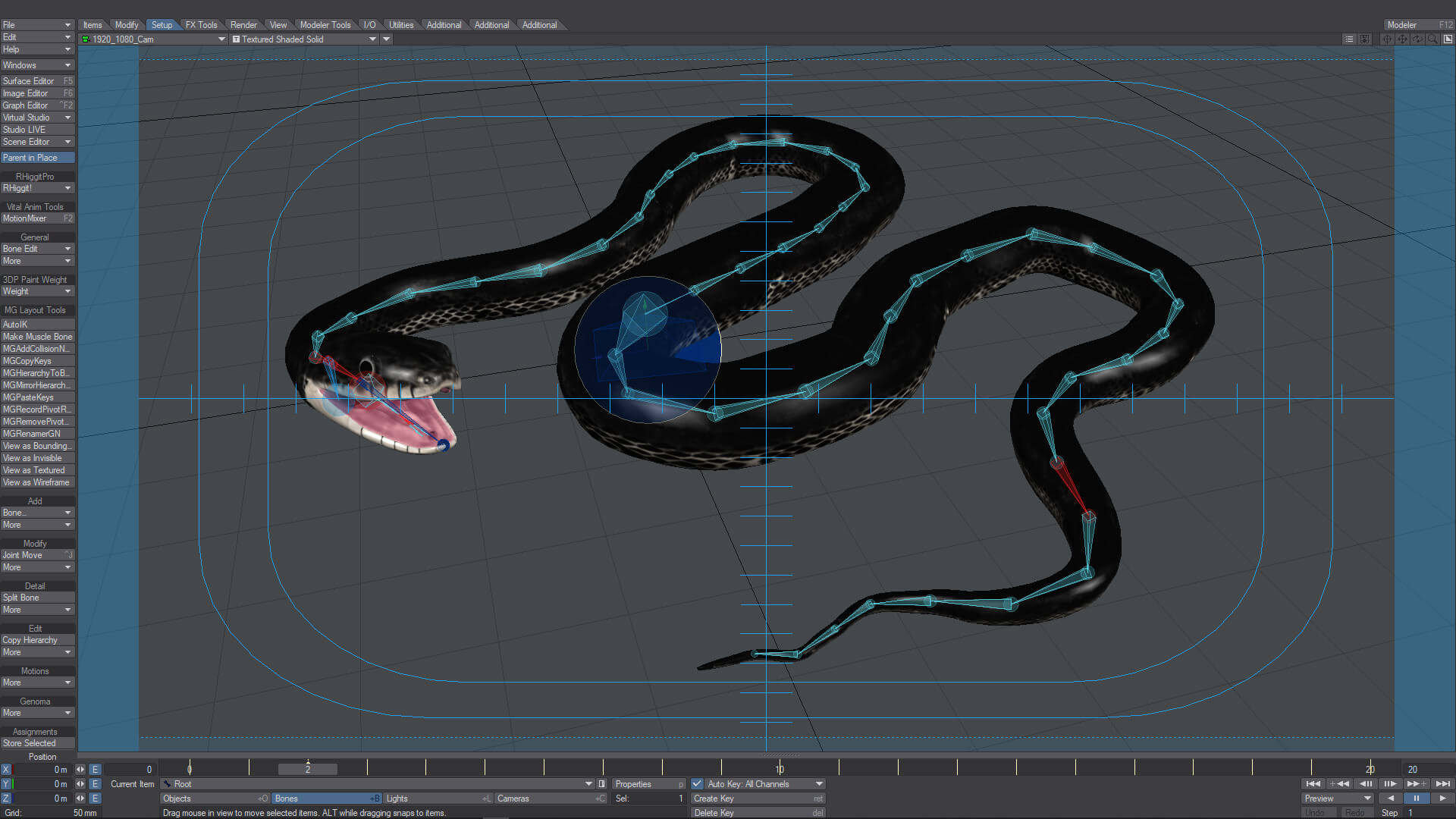Animated Black Rat Snake - 3D Model by Dibia Digital