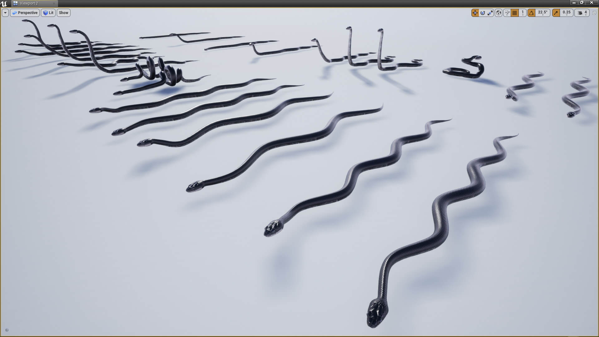 Animated Black Rat Snake - 3D Model by Dibia Digital