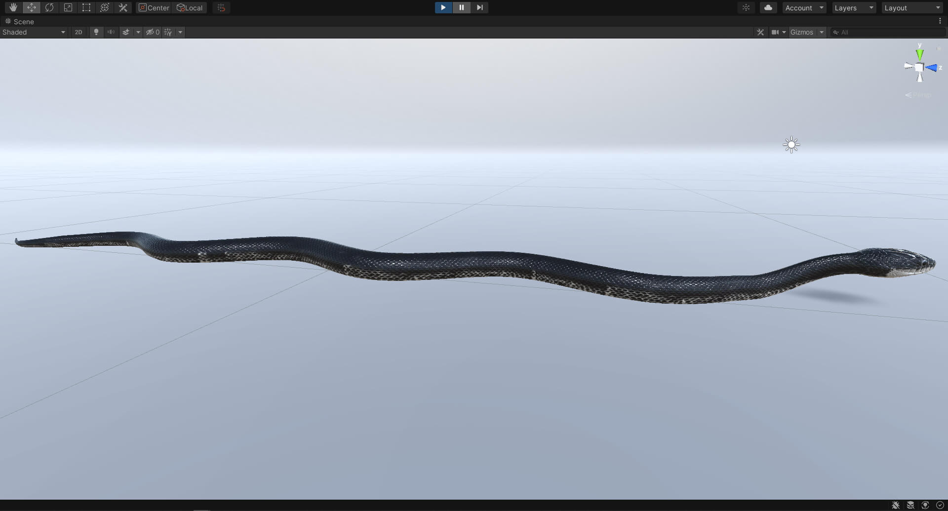 Animated Black Rat Snake - 3D Model by Dibia Digital