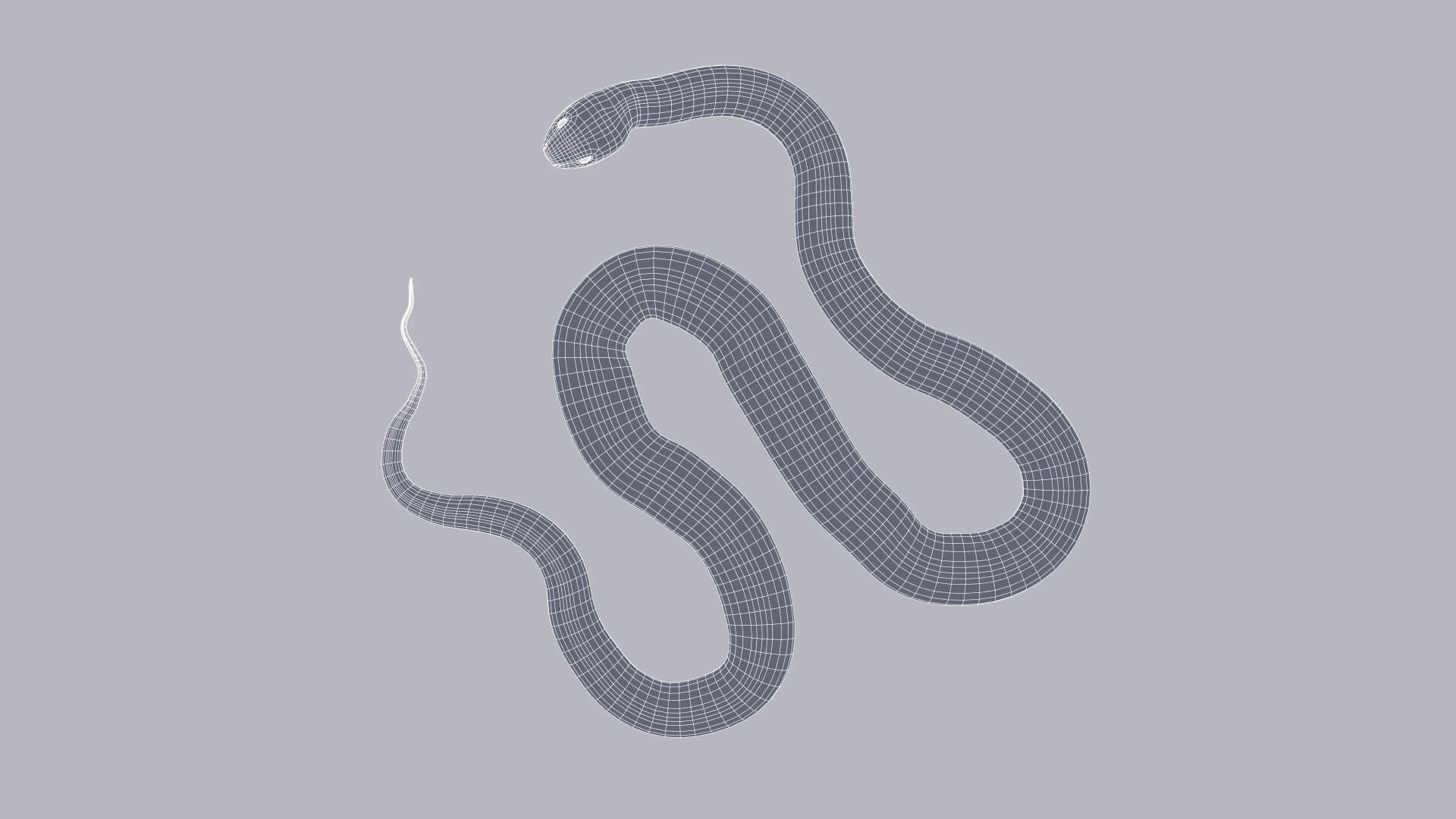 Animated Blue Coral Snake - 3D Model by Dibia Digital