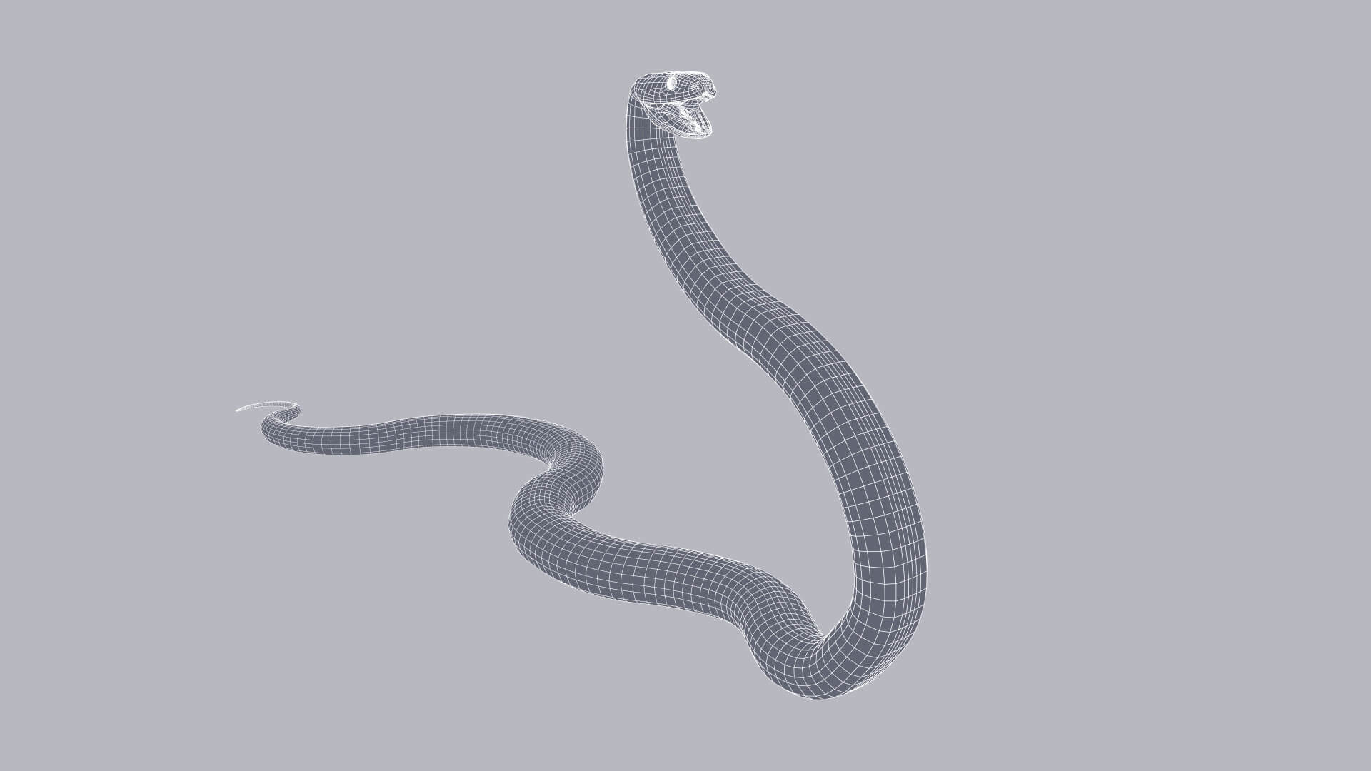 Animated Blue Coral Snake - 3D Model by Dibia Digital
