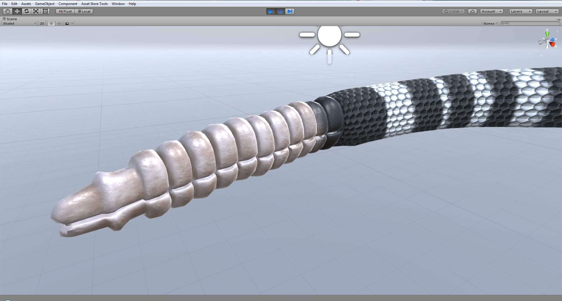 Eastern Diamondback Rattlesnake Animated - 3D Model by Dibia Digital