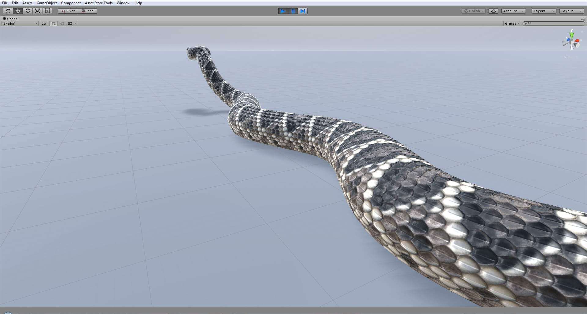 Eastern Diamondback Rattlesnake Animated - 3D Model by Dibia Digital