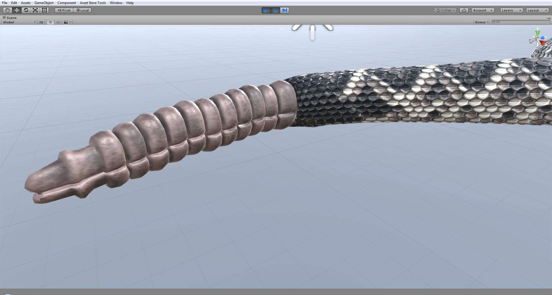 Eastern Diamondback Rattlesnake Animated - 3D Model by Dibia Digital