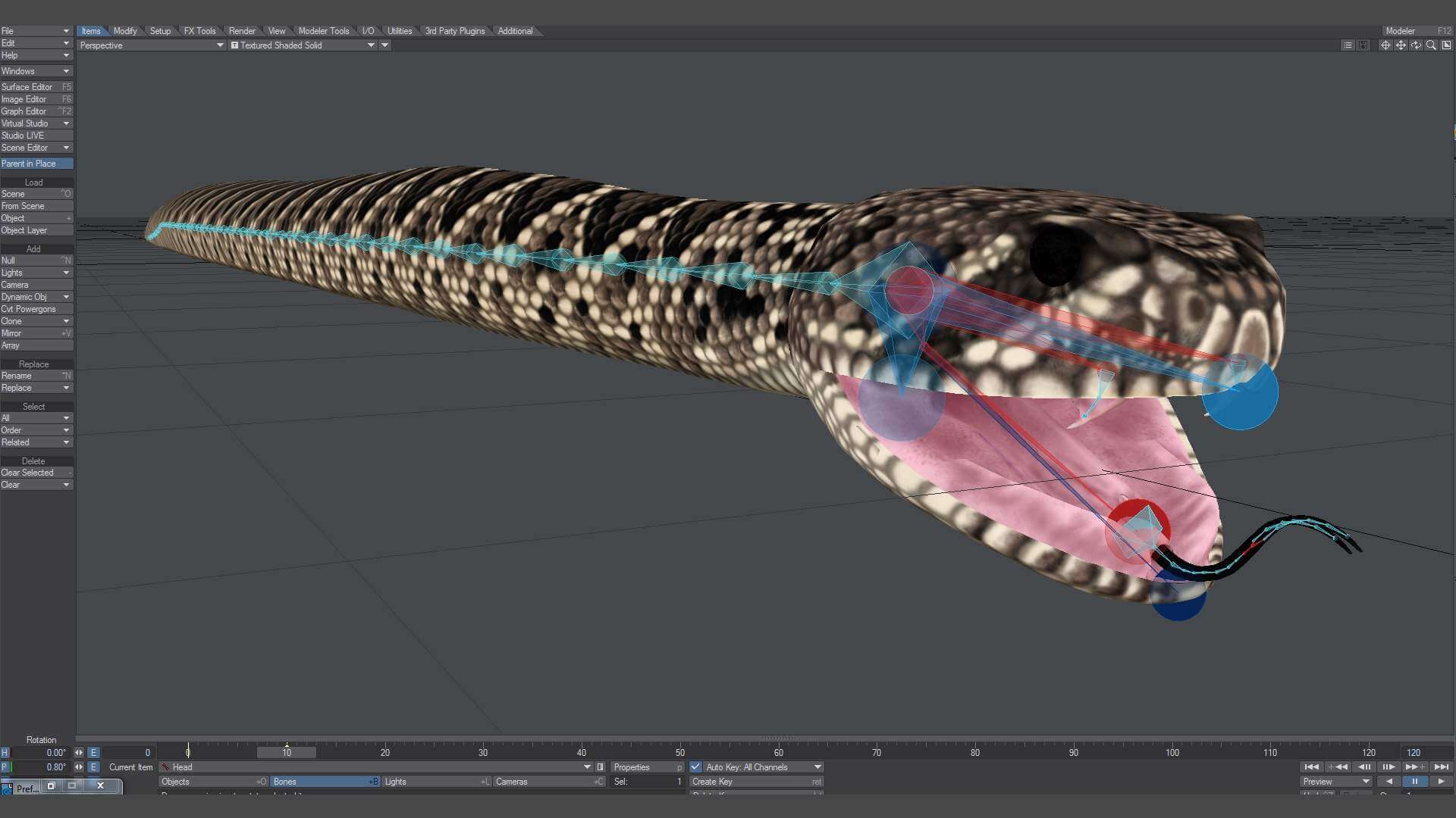 Eastern Diamondback Rattlesnake Animated - 3D Model by Dibia Digital