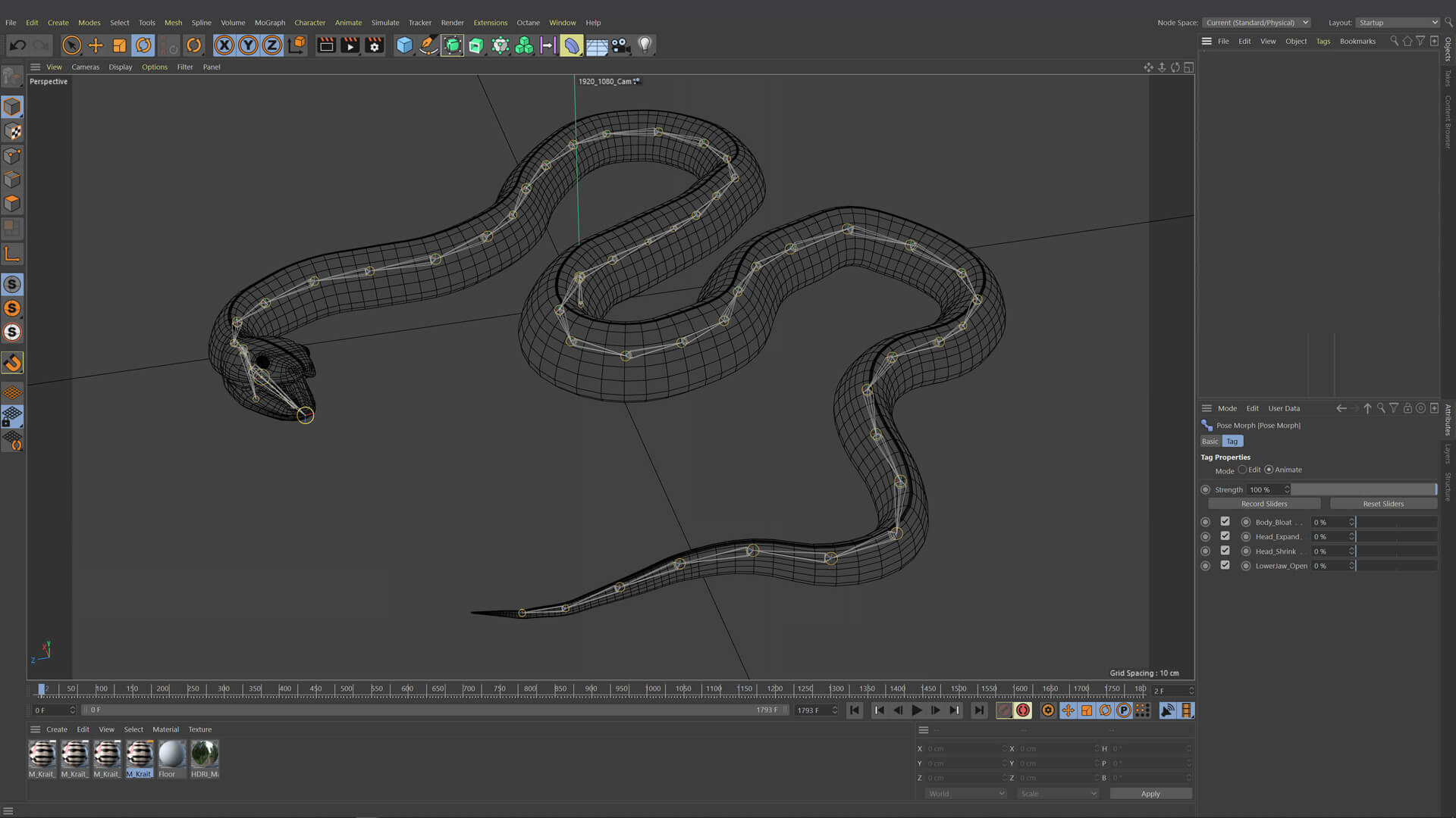 Animated Malayan Krait - 3D Model by Dibia Digital