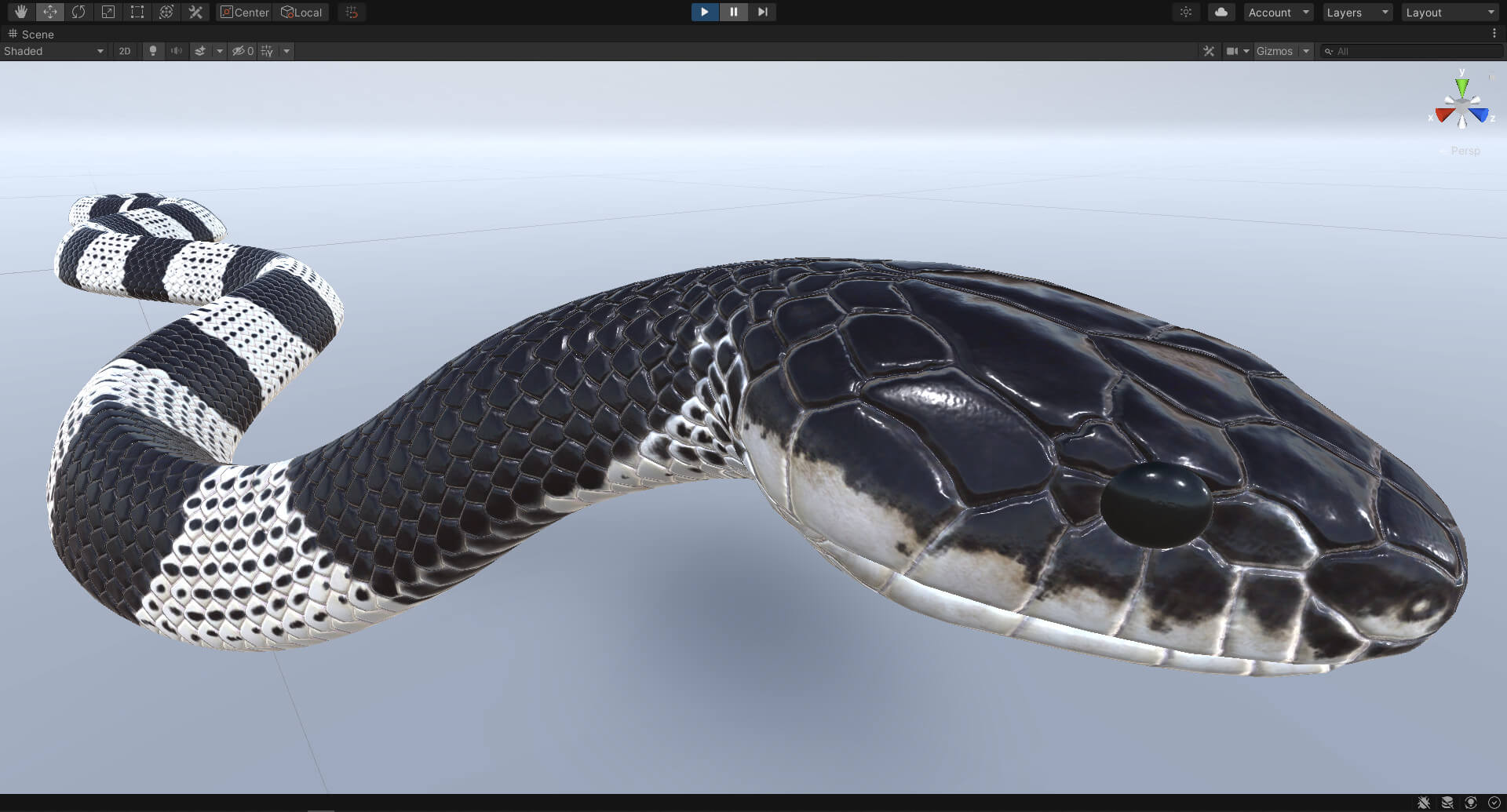 Animated Malayan Krait - 3D Model by Dibia Digital