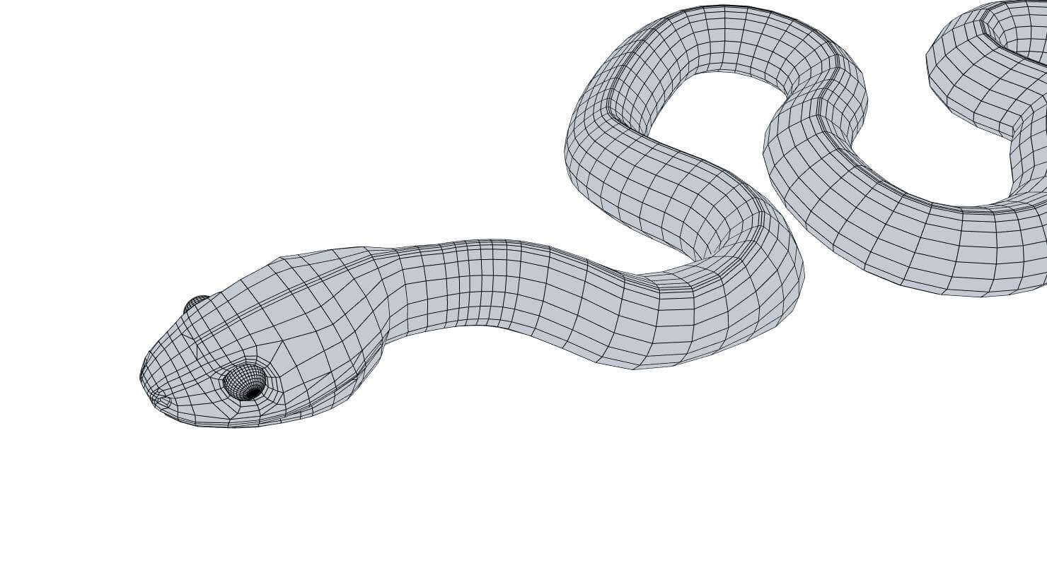 Mangrove Snake Animated - 3D Model by Dibia Digital